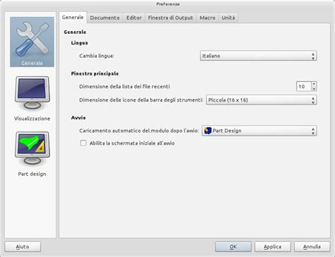 File PreferencesGeneraleGenerale Png FreeCAD Documentation