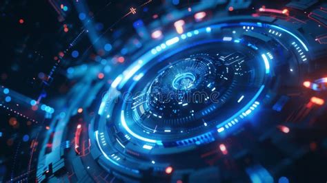 Explore The Concept Of Futuristic Digital Technology With A Glowing