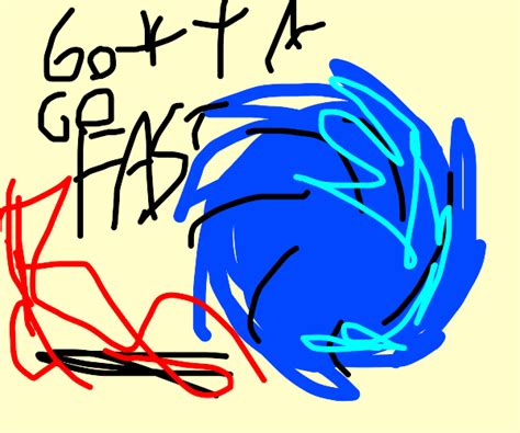 Sonic Going Fast Drawception