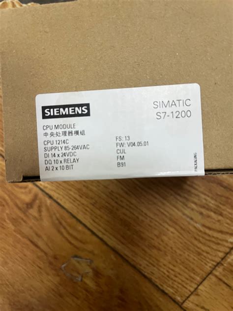 S7 1200 Mini Programmable Controller Cpu 1214c Ac Dc Relay 6es7214 1bg40 0xb0 Cpu And 6es7214