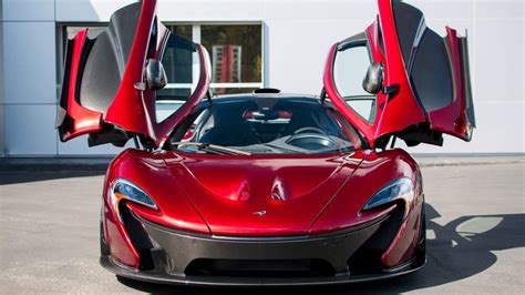 Ultimate Mclaren P1 Wallpaper With Iconic Butterfly Doors Backiee