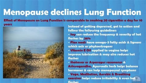 Menopause Declines Lung Function