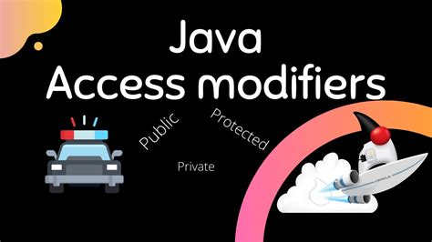 java access modifiers public private default and protected youtube