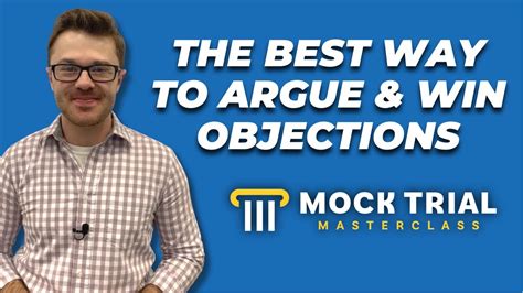 How To Argue And Win Objections In Mock Trial ⏤ The Best Method Youtube