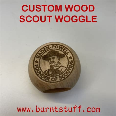 Custom Wood Scout Woggle