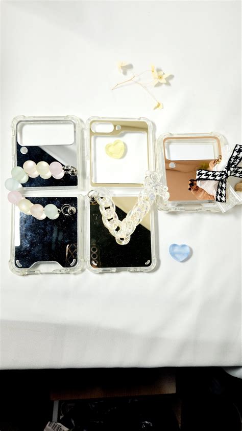 🎁사은품증정 🚀당일제작발송🚀 갤럭시 Z플립 투명 스트랩 케이스 하드 방탄 홀로그램 골드 로즈골드 실버 미러 지문방지 반짝이 글리터 국내주문제작 마이꾸꾸 에이블리