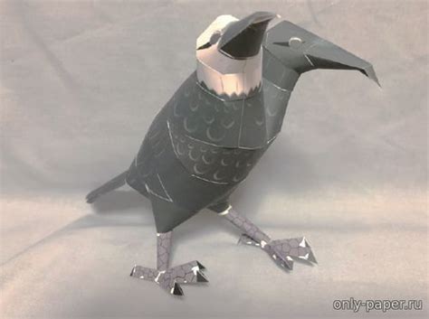 Птица из бумаги модели сборные бумажные скачать бесплатно Животные