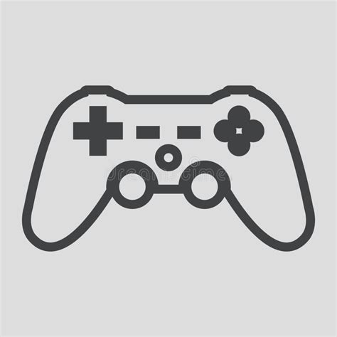Hand Drawn Joystick Game Console Controller Design Vector Flat Isolated Illustration Stock