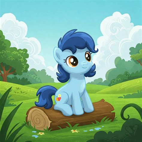 Mlp Ponies Sitting On Logs2 By Imcute778 On Deviantart