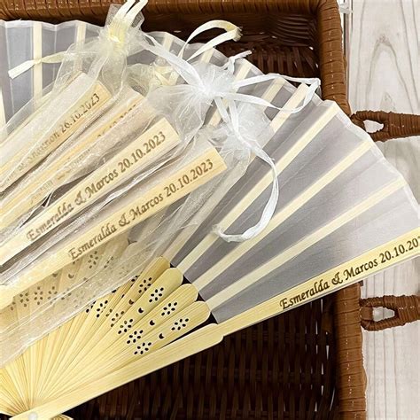 Abanicos Personalizados De Seda Para Bodas Abanicos Plegables Grabados