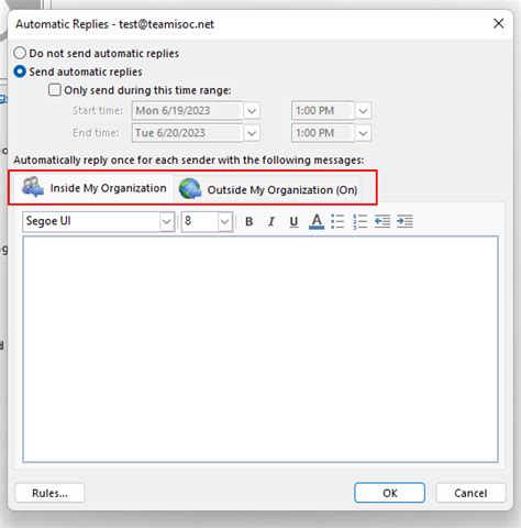 How To Set Up Automatic Reply In Outlook Desktop Application