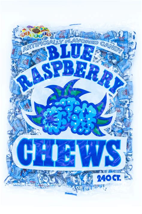 Wild Blue Raspberry Chews Alberts Candy