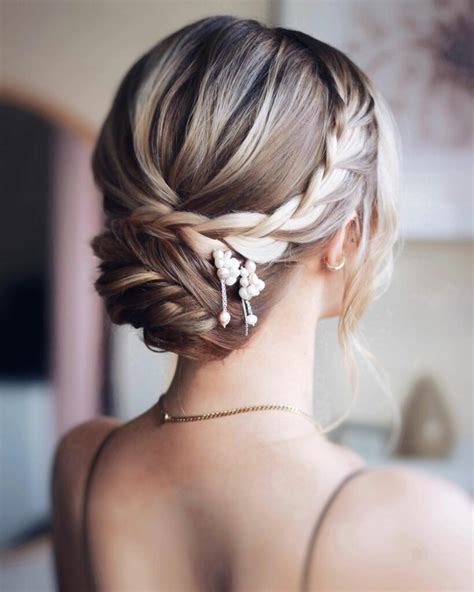 Short Hair Braids Wedding