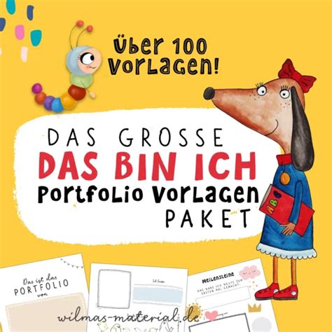 Das Bin Ich Kindergarten Portfolio Paket Mit 102 Vorlagen