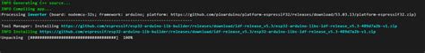 nodemcu esphome stuck on unpacking espresif32 since 2025 7 x