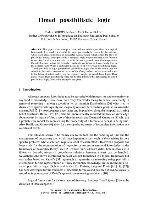 pdf possibilistic logic