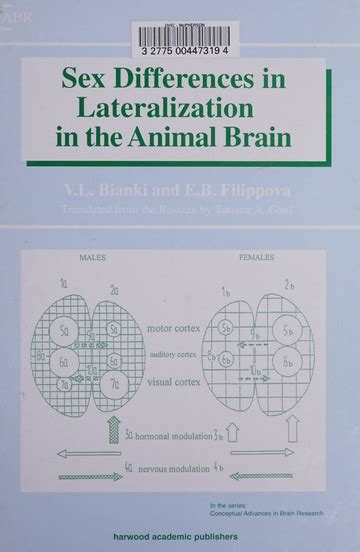 Sex Differences In Lateralization In The Animal Brain Bianki V L