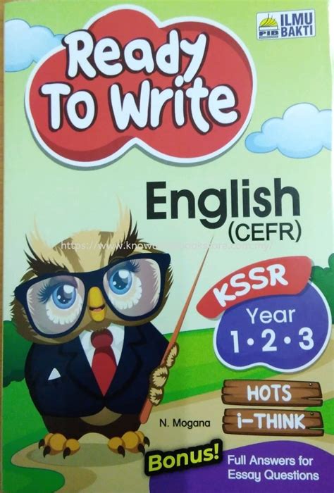 Ready To Write English Cefr Year 123 Tahun 123 Reference Book Book