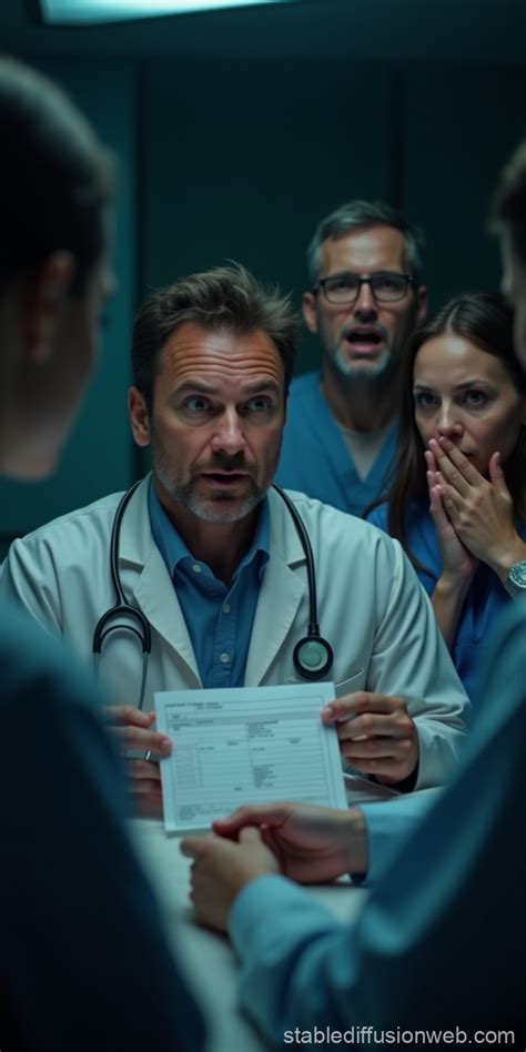 Medical Staff Reactions To Shocking Lab Results Stable Diffusion Online