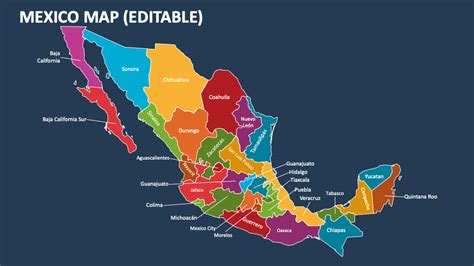Mexico Map Powerpoint Presentation Slides Ppt Template