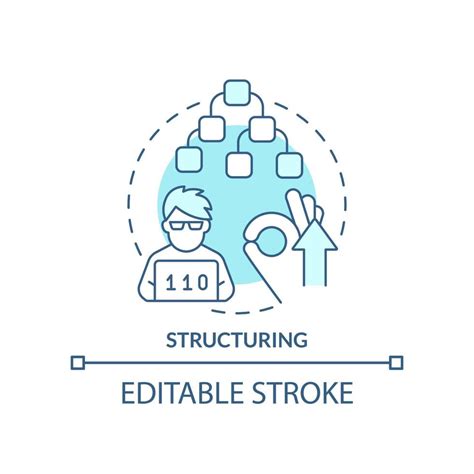 Structuring Turquoise Concept Icon Code Hierarchy Feature Of
