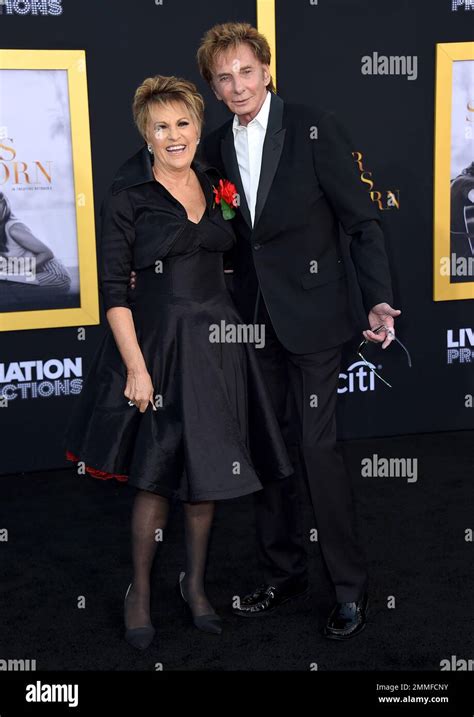 Lorna Luft Left And Barry Manilow Arrive At The Los Angeles Premiere Of A Star Is Born On