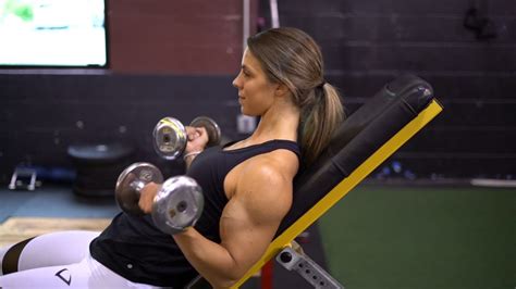 Incline Dumbbell Curls Youtube