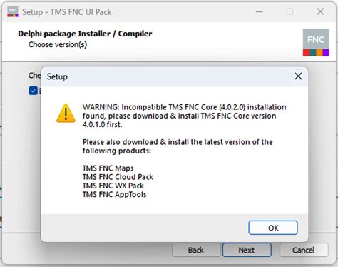 Unable To Install Latest Version Of Fnc Ui Pack Tms Fnc Ui Pack Tms