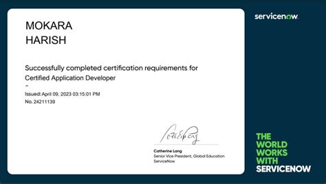 Mokara Harish On Linkedin Servicenow Servicenowcertification Servicenowdeveloper Cad…