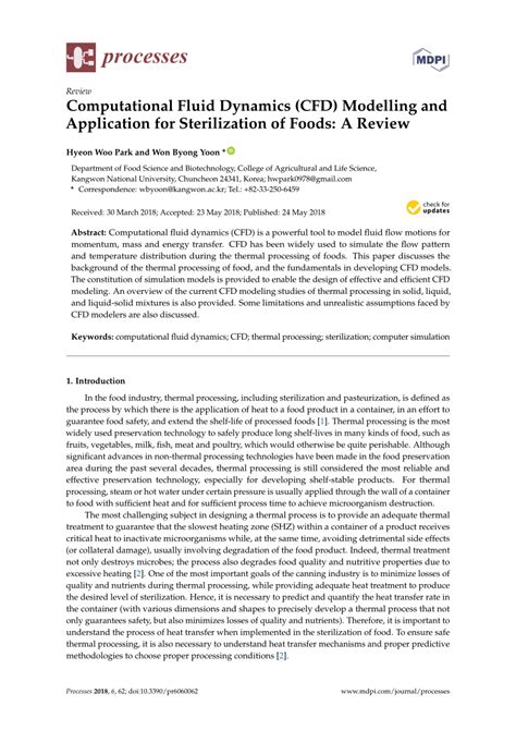 pdf computational fluid dynamics cfd modelling and application for
