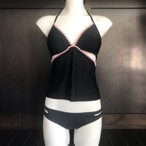 Hula Honey Swim Hula Honey Push Up Pad Apron Back Tankini Top