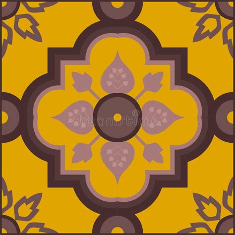 Geometric Pattern Floor Tile Pattern Seamless Vector File Stock Vector