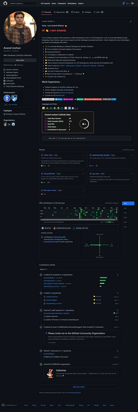[profile addition] · issue 1757 · eddiehubcommunity awesome github