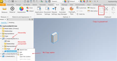 Cannot Copy IAssembly Components In An Inventor Assembly