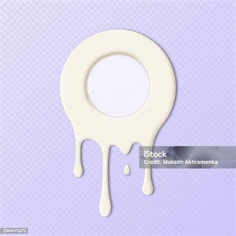 요구르트 페인트 또는 우유 방울이 떨어지는 둥근 아이콘 또는 프레임 따르기에 대한 스톡 벡터 아트 및 기타 이미지 따르기