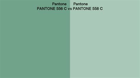 Pantone 556 C Vs Pantone 558 C Side By Side Comparison