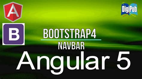 How To Use Bootstrap4 Navbar In Angular5 Youtube