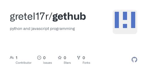 GitHub Gretel R Gethub Python And Javascript Programming
