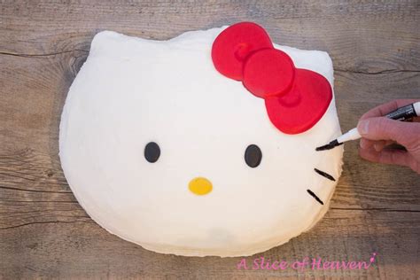 Easy Homemade Hello Kitty Cake A Slice Of Heaven