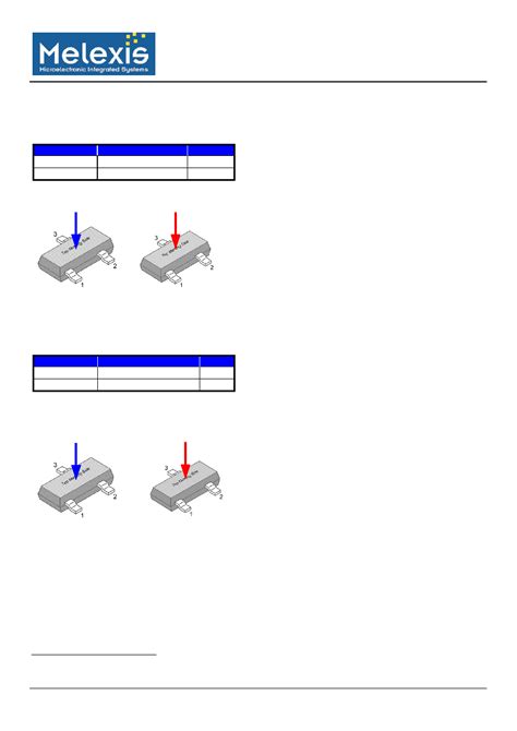MLX92212 datasheet(6/12 Pages) MELEXIS | 3-Wire Hall Effect Latch / Switch