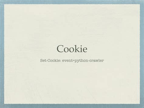 pycon 2015 crawler tutorial explain cookies ppt