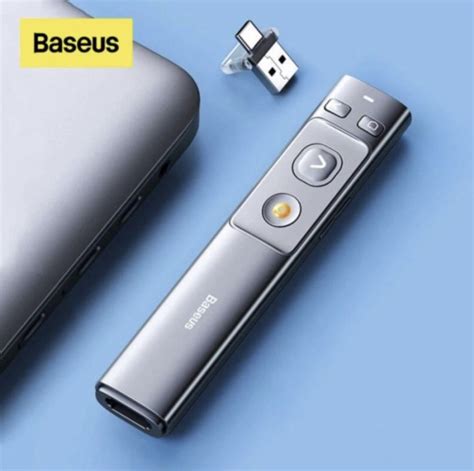 Baseus Wireless Presenter Pointer Pen Remote Control Laser Pointer Pen Lazada Indonesia