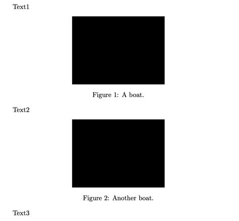Floats Add Text After A Second Figure TeX LaTeX Stack Exchange