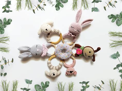 Плетени бебешки дрънкалки гризалки чесалки детска играчка подарък за бебе Играчки