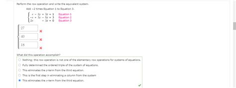 Solved Tutorial Exercise Find The Values Of X Y And Z In Chegg