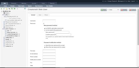 modx cms administrator panel secure any cloud