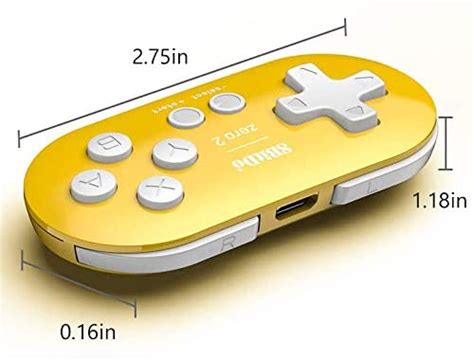 8Bitdo Zero 2 Mini Bluetooth Gamepad For Switch Windows Android MacOS Steam Raspberry