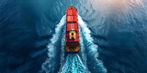 Streamlining Logistics Combining Truck Container And Cargo Ship Transport Efficiently Concept