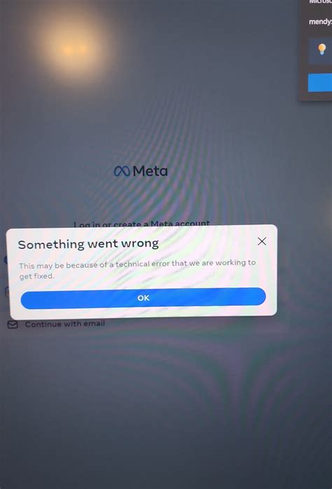 how to fix “something went wrong” on meta quest app