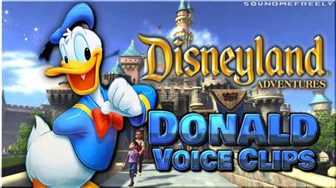All Donald Duck Voice Clips • Disneyland Adventures For Kinect • Voice